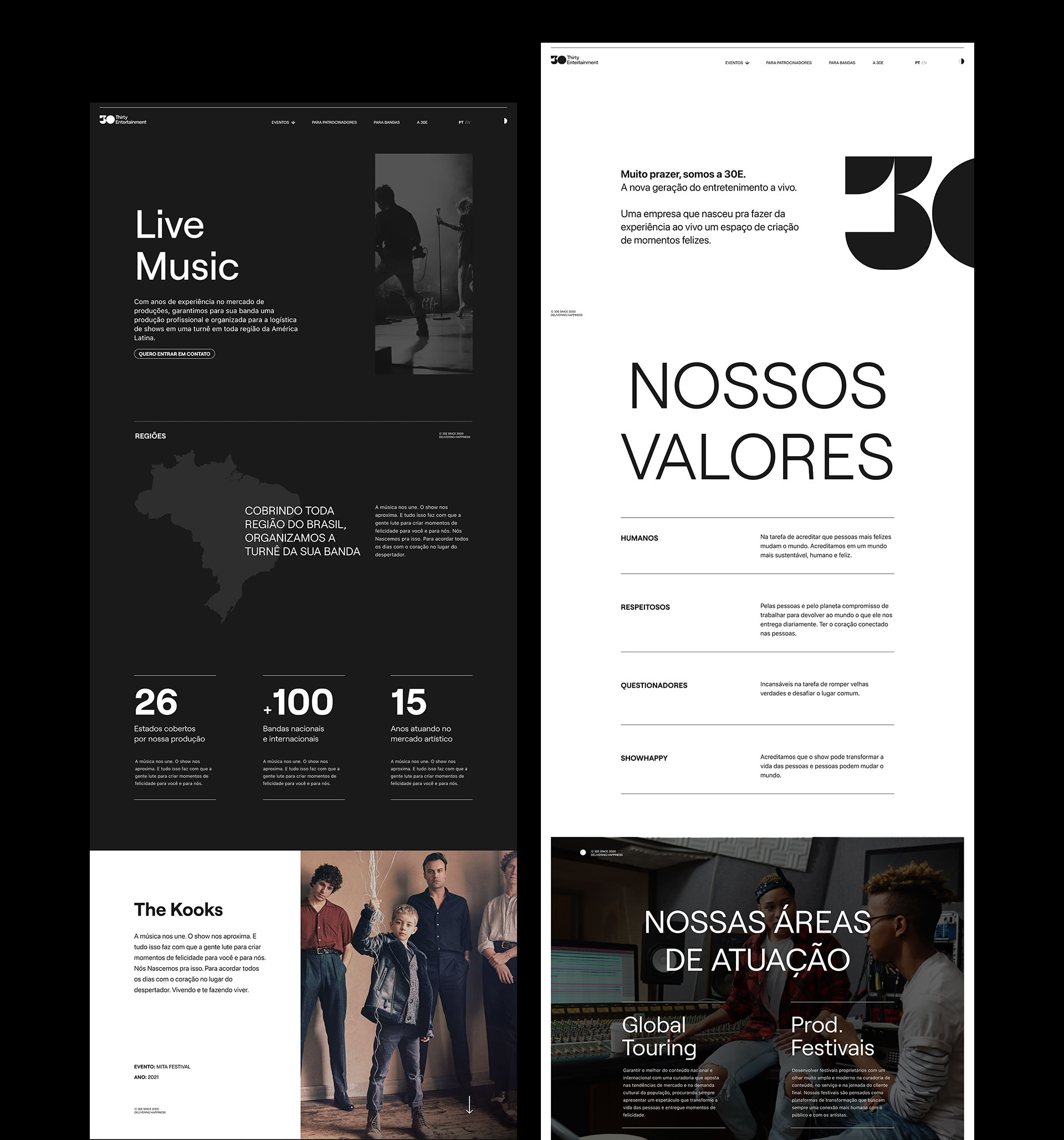 30E - Website → Desenvolvido pela Duck Design Studio